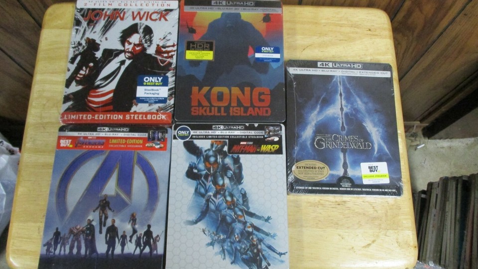 50 BRAND NEW FACTORY SEALED W/ DIGITAL CODES AUTHENTIC 4K STEELBOOKS ...