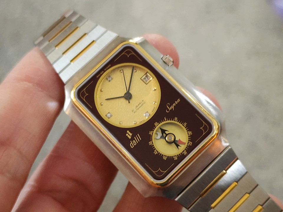 Rare Swiss made Dalil Supra Qiblat Muslim Islamic automatic Men watch ...