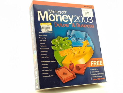 Microsoft Money 2003 Deluxe & Business | Big Box Software | Factory ...
