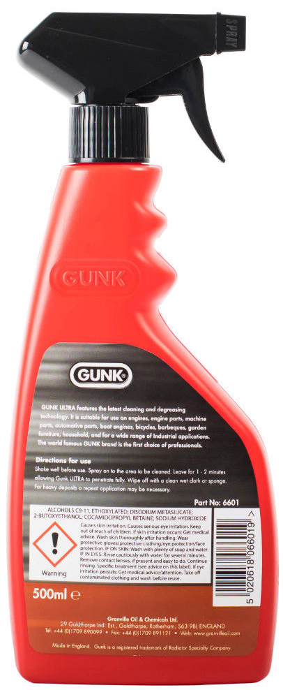 Gunk Ultra Engine Degreaser Spray Cleaner Car Grease Dirt Remover ...