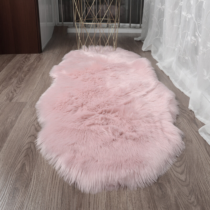 Large Soft Fluffy Faux Fur Sheepskin Rugs Warm Floor Carpet Sofa Shaggy ...