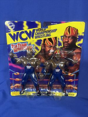 WCW COLLECTIBLE WRESTLERS TAG TEAM HARLEM HEAT BOOKER T & STEVIE RAY ...