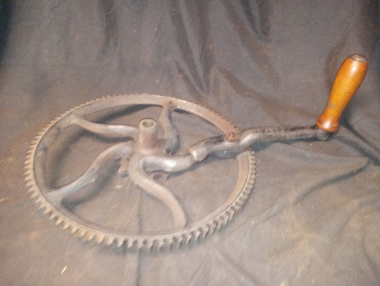 Industrial Steampunk Cast Iron 12 3/8" Gear, Sprocket, Cog Flywheel ...