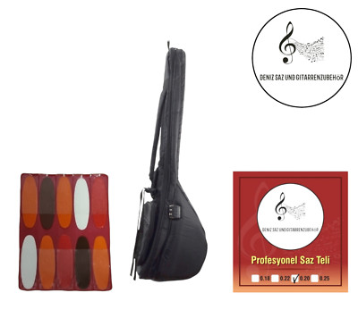 Saz Baglama Mizrap Canta + Profesyonel Canta + Profesyonel Saz Teli 0. ...