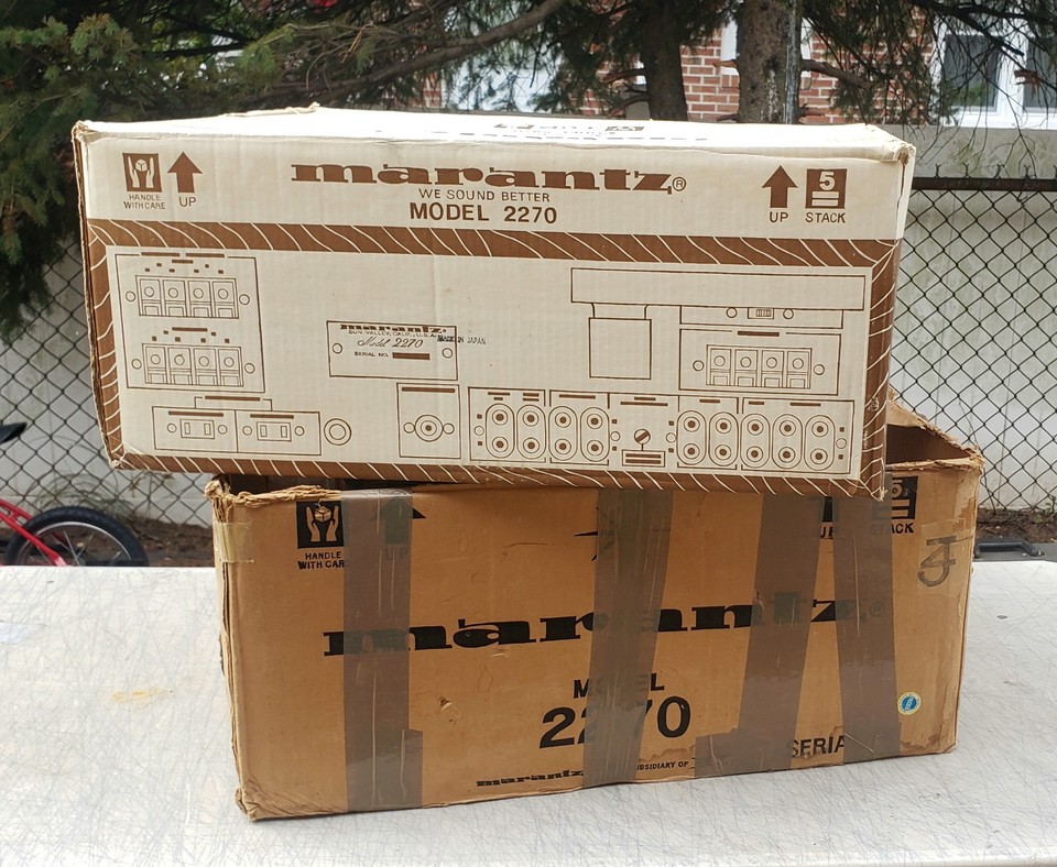 Vintage 70s MARANTZ 2270 ORIGINAL Inner and Outer BOX ONLY | eBay