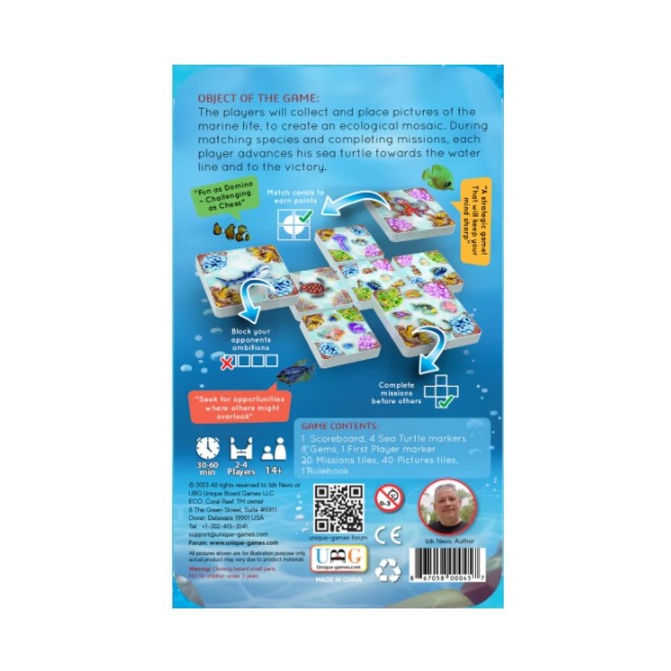 Unique Board Games Board Game ECO - Coral Reef (Deluxe Ed) Box SW (New ...