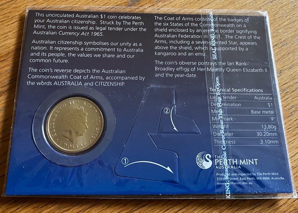 2009, Australia Dollar, Australian Citizenship, Perth Mint, Original ...