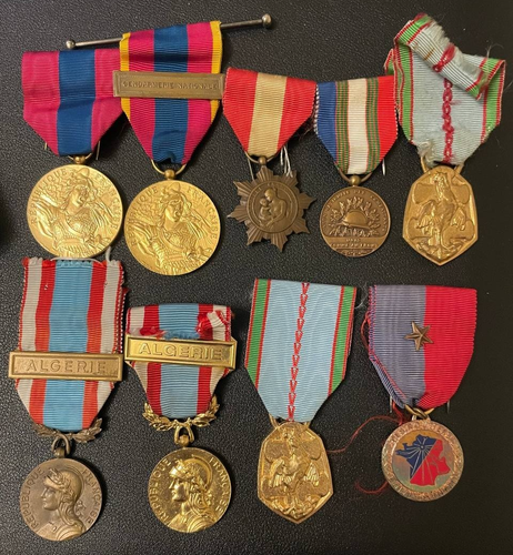 Job Lot of 9 French Military Medals | eBay UK