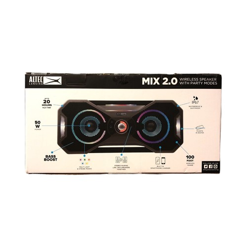 Altec Lansing - Mix2.0 Bluetooth Party Speaker - Steel metallic Gray | eBay
