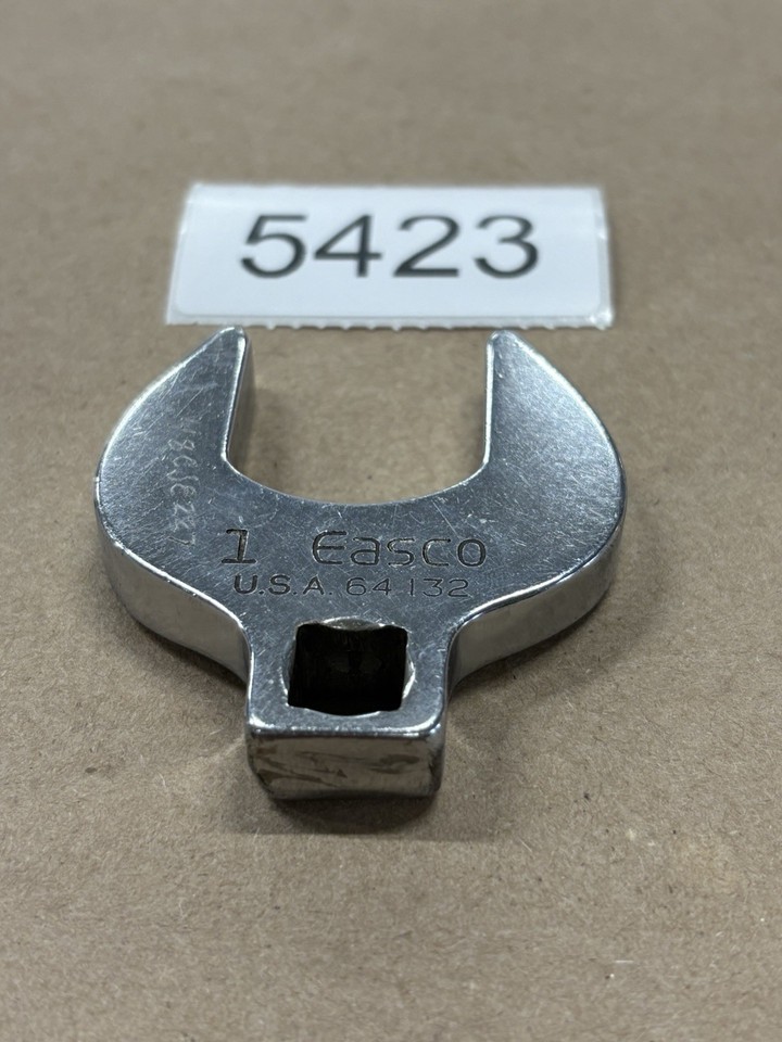 Easco 64132 3/8" Drive 1" Open End Crowfoot Chrome USA | eBay