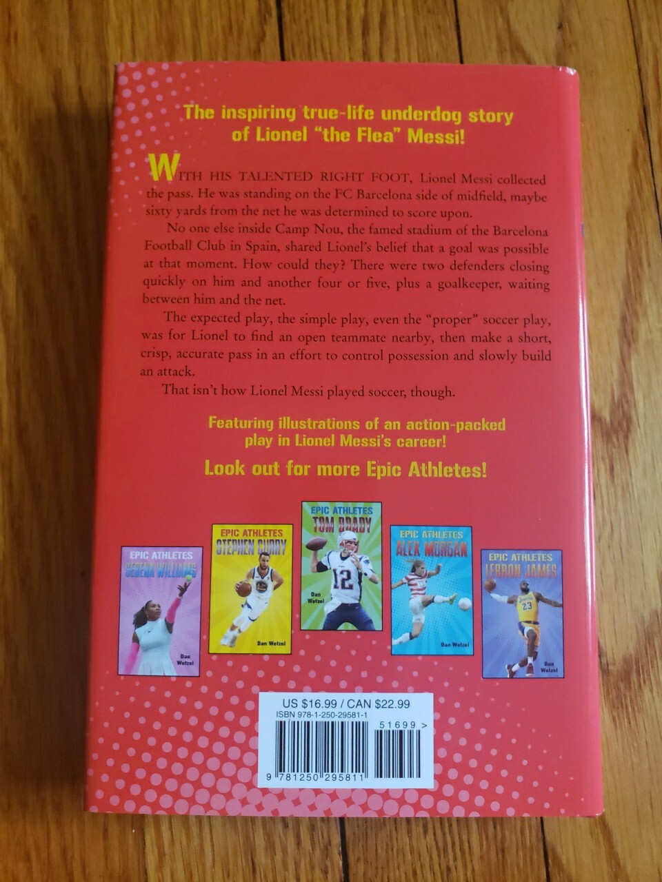 EPIC ATHLETES: LIONEL MESSI By Dan Wetzel - Hardcover **BRAND NEW ...