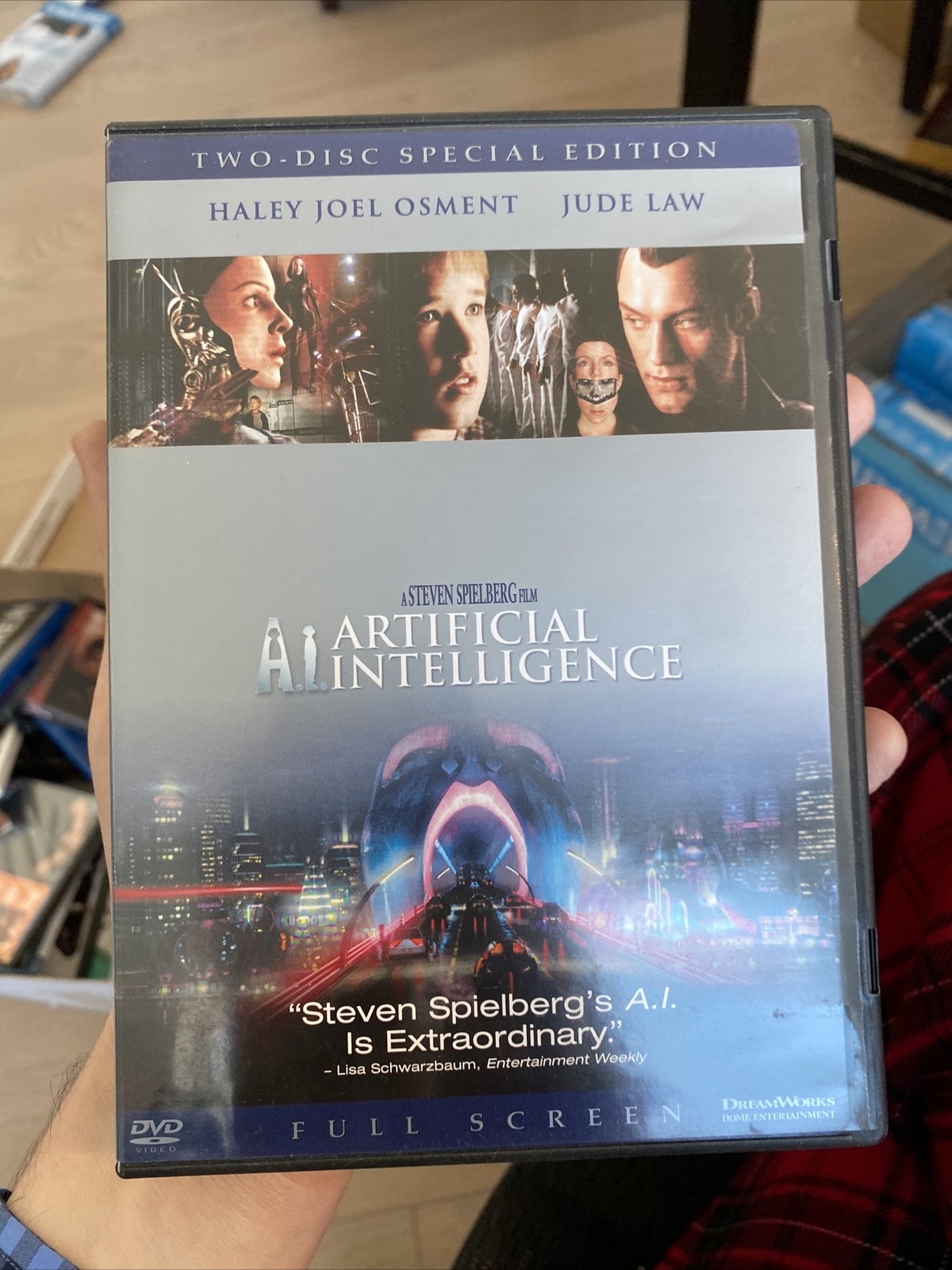 A.I. Artificial Intelligence (DVD, 2002, 2-Disc Set, Special Edition ...
