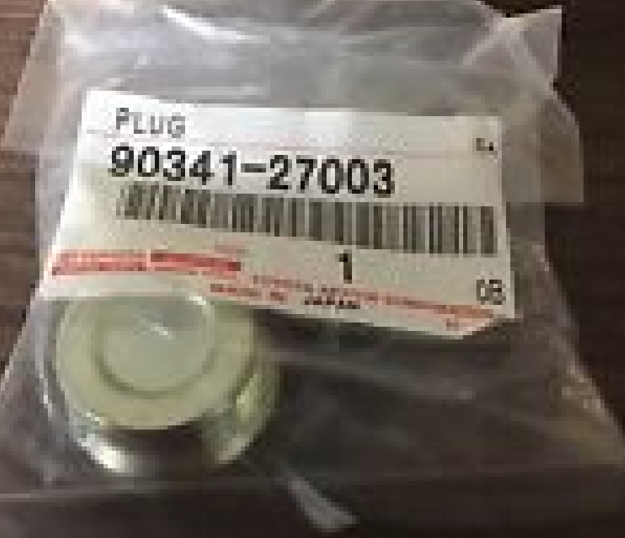 TOYOTA GENUINE PLUG, STRAIGHT SCREW 90341 - 27003 | eBay
