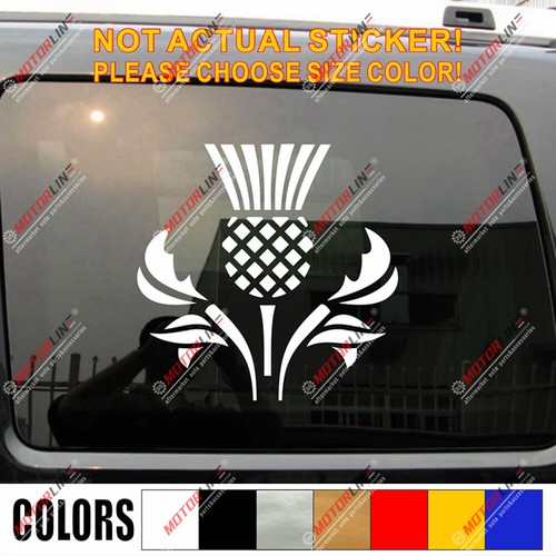 Thistle Scottish Flower Decal Sticker Scotland Car Vinyl pick size ...