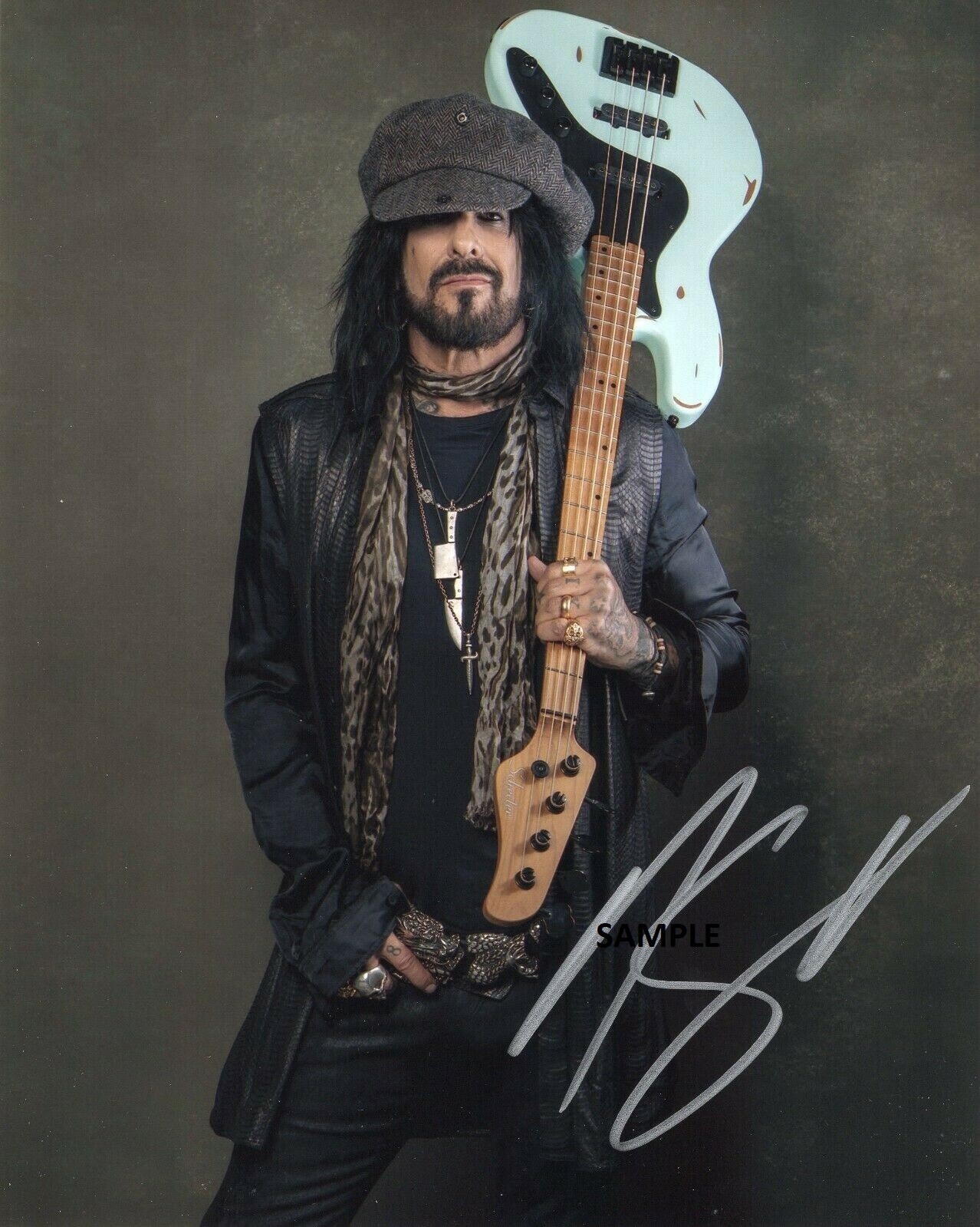 NIKKI SIXX #2 REPRINT PHOTO 8X10 SIGNED AUTOGRAPHED MAN CAVE GIFT ...