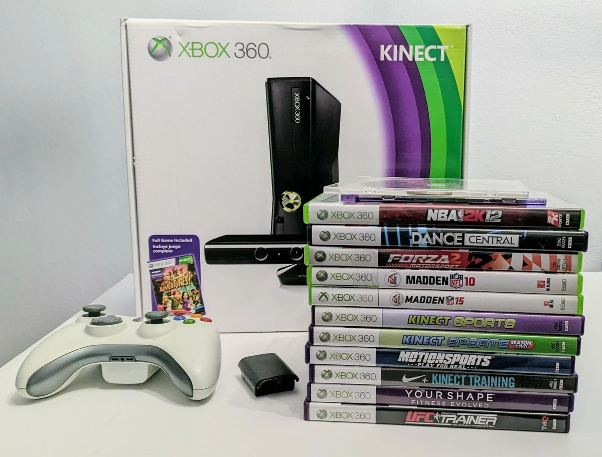 Xbox 360 with kinect, games, accessories np.gov.lk