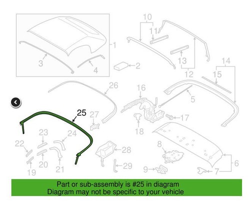 OEM Genuine Porsche Boxster Rear Channel Gasket 981-561-931-03 | eBay