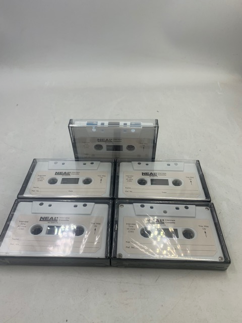 Bundle of 5 NEAL Police Interview Tape Cassettes (C90) Sealed Rare ...