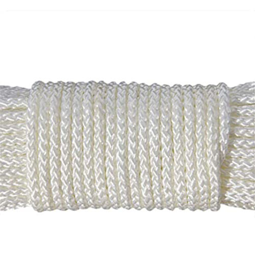 Corda fune 10 M bianca multiuso intrecciata nautica lunghezza nylon ...