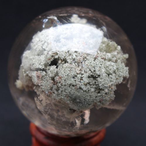47mm Natural Clear Phantom Crystal Ball SPHERE Quartz Specimen+w ...