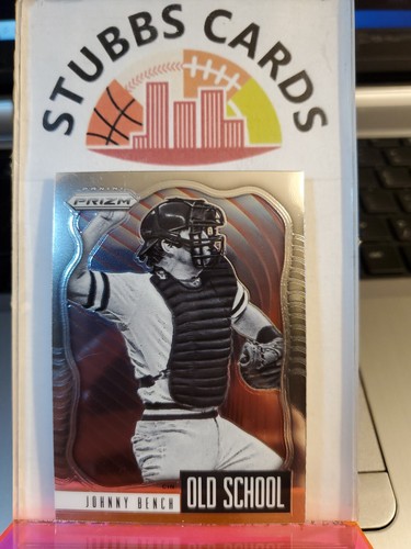 2021 Panini Prizm Baseball Old School Insert Card #OS-8 JOHNNY BENCH ...