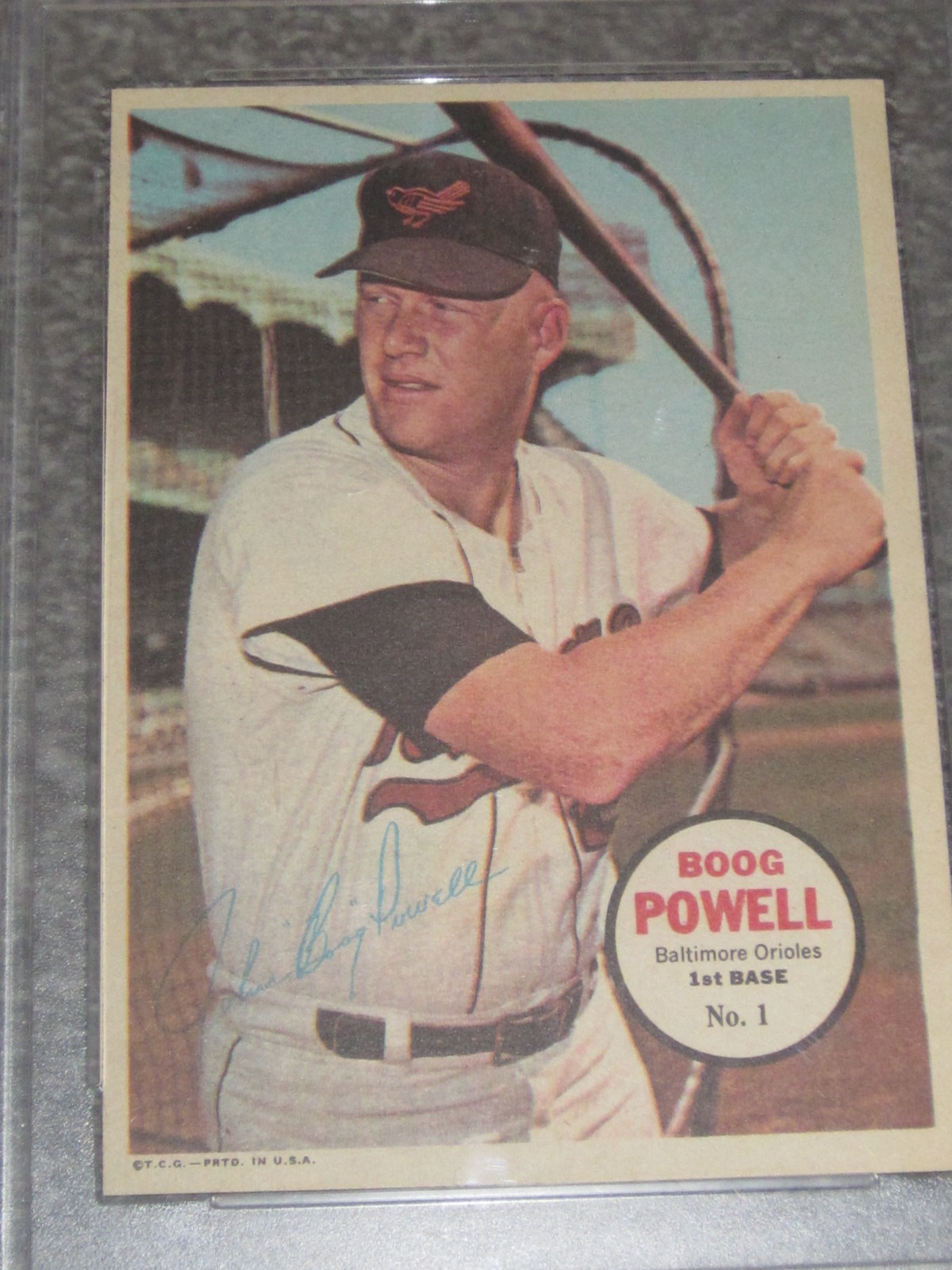 1967 Topps Baseball Pin Ups # 1 Boog Powell PSA 7.5 NM+ NQ 1 Of 1 W/ 2 ...