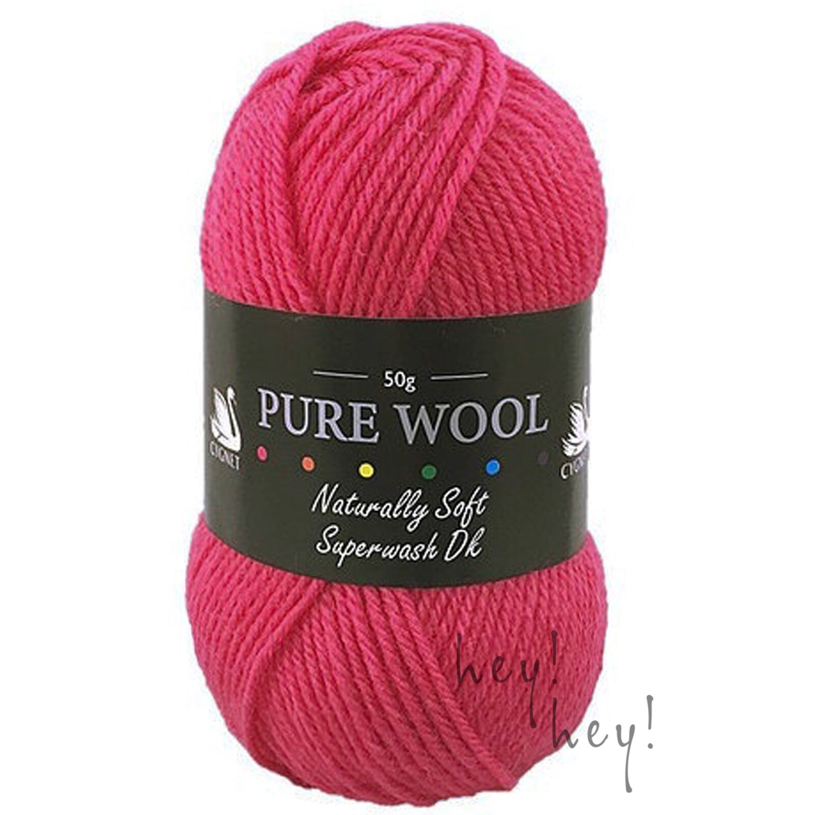Cygnet Yarns 100% Real Genuine Pure Wool Superwash DK 50g Ball Double ...