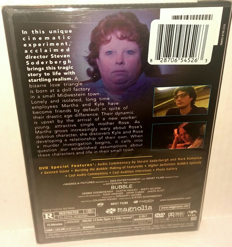 Bubble DVD 2005 Magnolia Steven Soderbergh Widescreen | eBay
