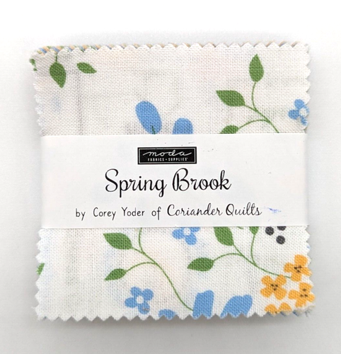 Moda Spring Brook MINI CHARM PACK 42- 2 1/2" squares Quilt Fabric | eBay