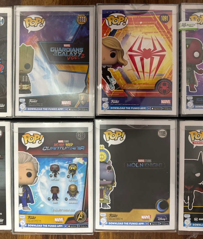 Funko POP Exclusive Lot of 12 HTF Mint Vaulted Marvel Avengers Spider ...
