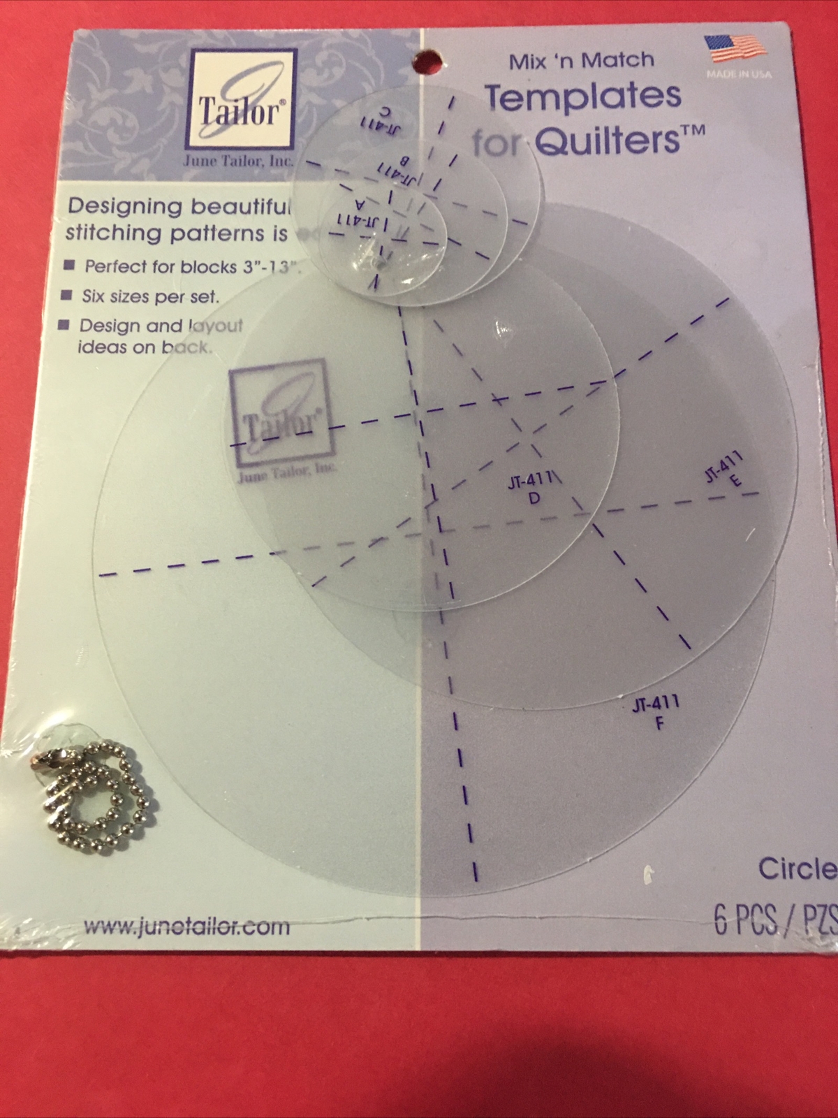 Lot584 June Tailor Templates for Quilters 6 Circles for sale online | eBay