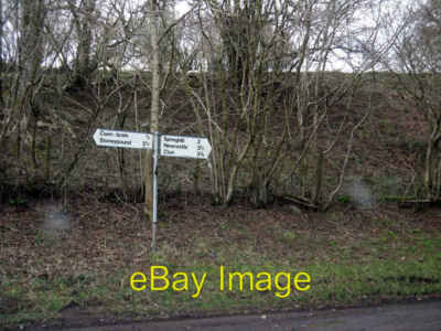Photo 6x4 Road sign at Cwm Collo Dutlas The splodges are dirt on my ...