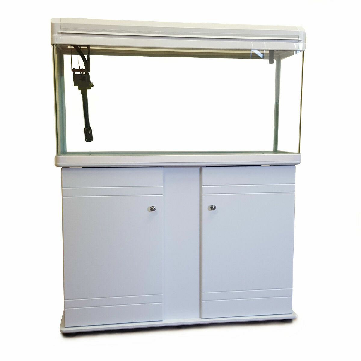 Aquarium Fish Tank & Cabinet Freshwater Tropical Filter LED Lighting ...