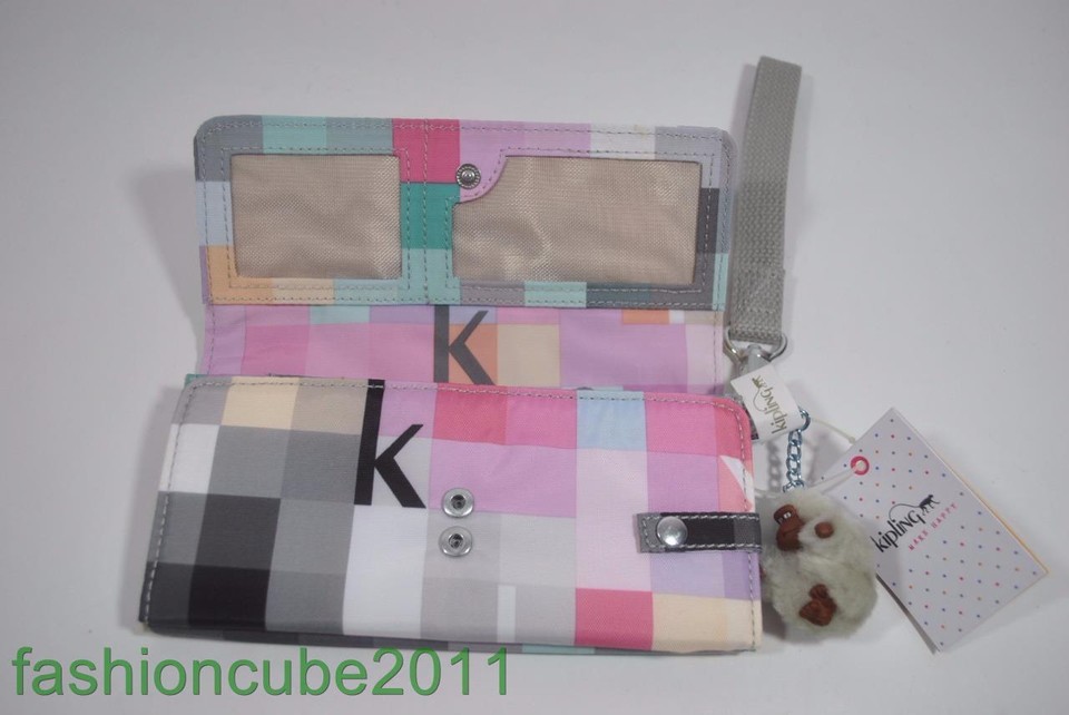 New With Tag Kipling RUBI Large Wallet / Wristlet with Furry Monkey | eBay