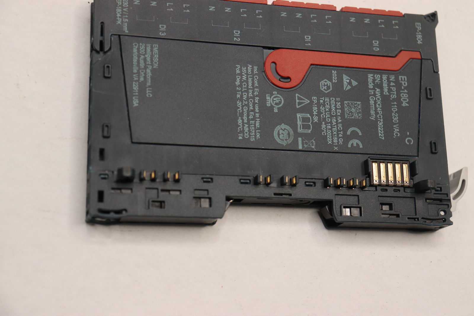 Emerson EP-1804 / EP-1804-C RSTI-EP Digital Input 2 Wire 4 Points 110/ ...