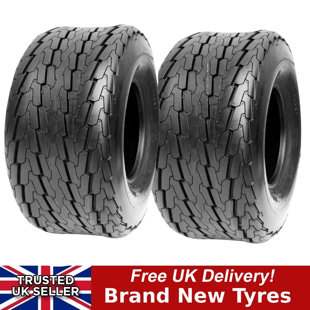 Two Brand new 20.5x8.00-10 4ply Trailer / Turf Tyres Pair of 20.5x8.0 ...