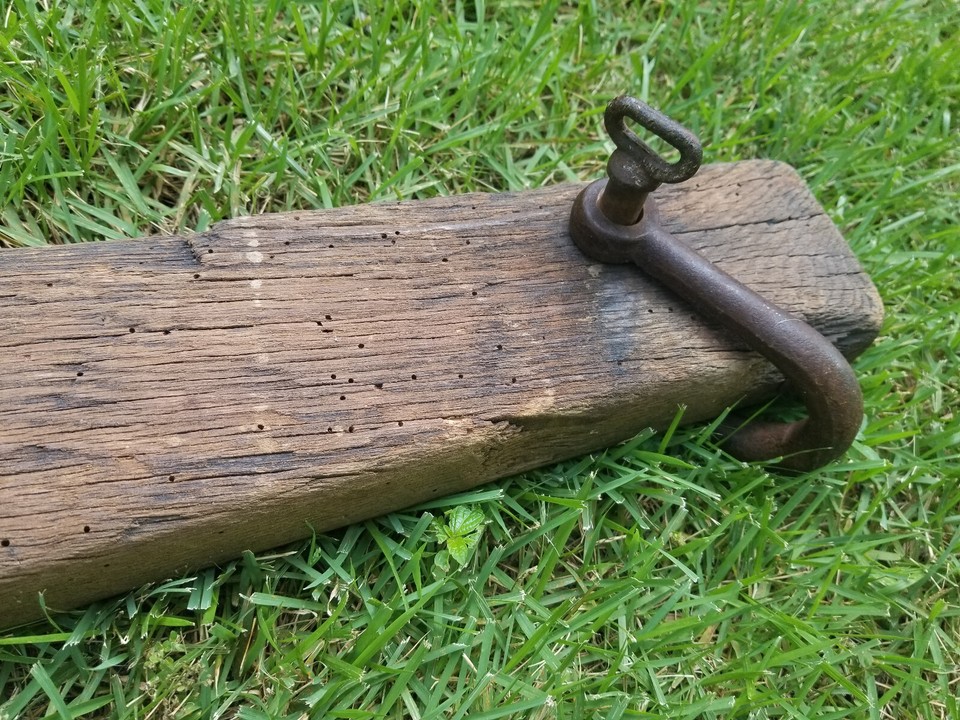 Antique Double Tree Wooden Yoke from Arkansas Farm 3 Pieces Ox Horse ...
