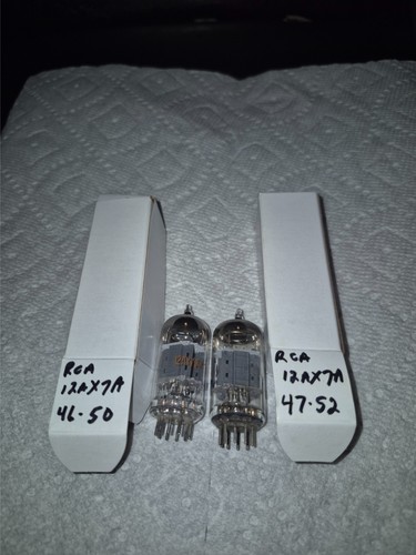 2 strong Matched Rca 12AX7A / 12AX7 tubes #GL43 | eBay