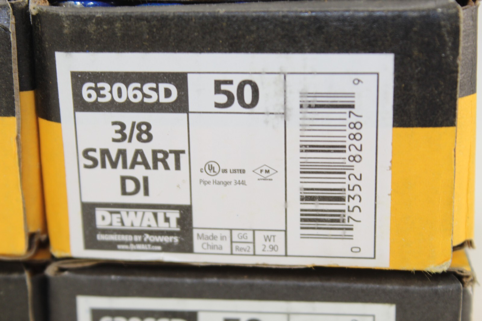 1 - BOX Dewalt 6306SD Drop-In Anchor Smart DI 3/8-16 PK50 - OLD STOCK ...