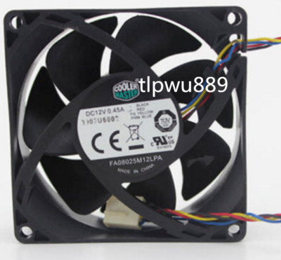 Cooler Master FA08025M12LPA cooling fan 12V 0.45A 80*80*25MM 4wire PWM ...