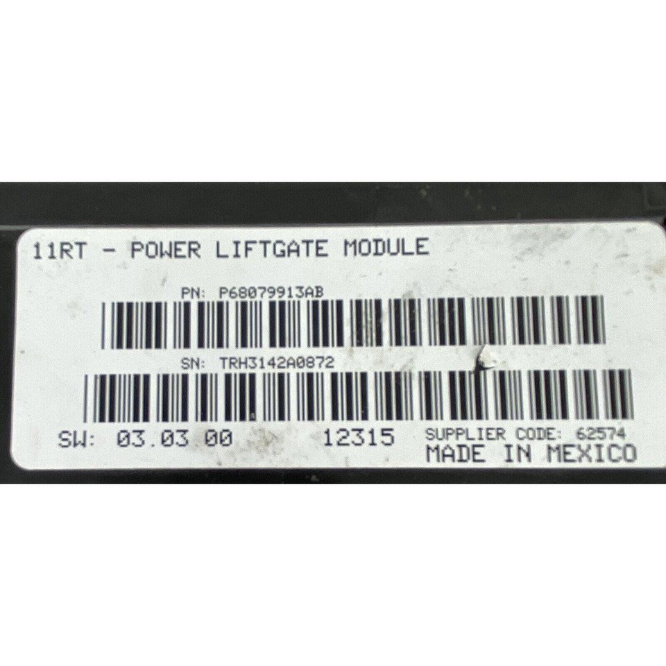 2008-2012 Chrysler Town Country Power Liftgate Control Module ...