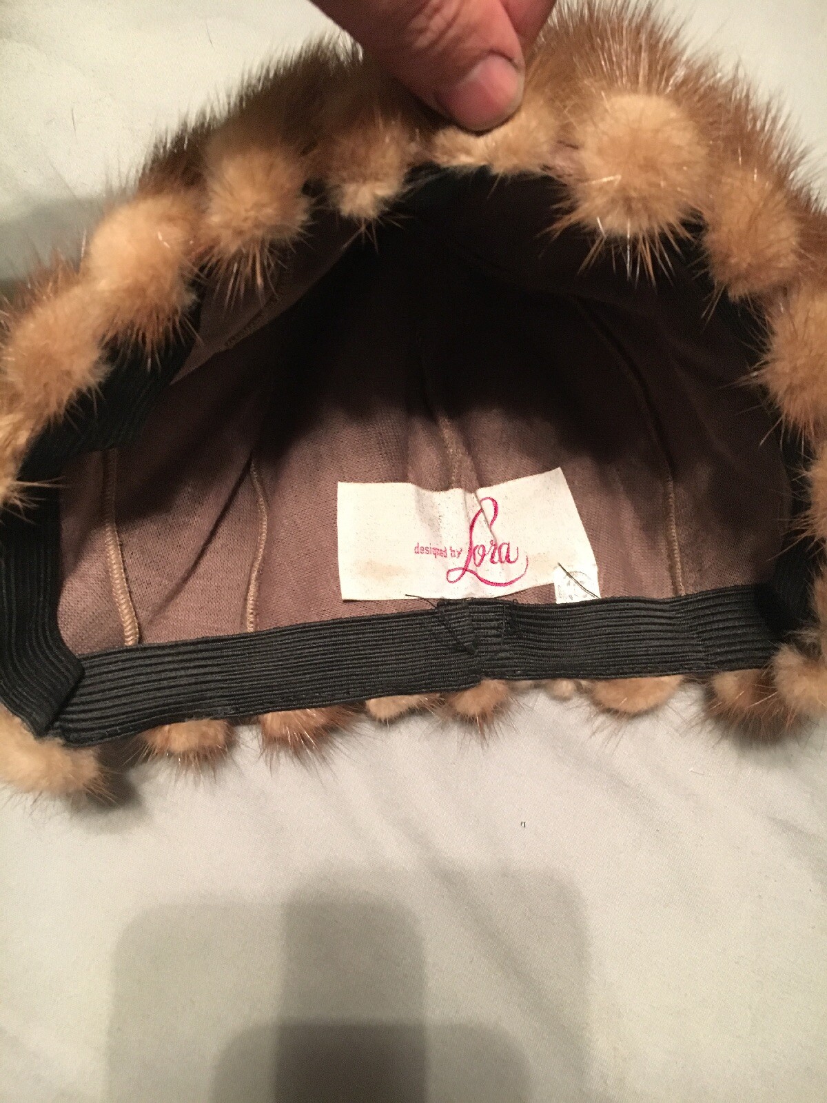 Vintage Ladies LORA USA UNION Made Mink Fur RUSSIAN MOVIE STAR Pillbox ...