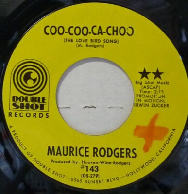 VG++ Maurice Rodgers "Coo-Coo-Ca-Choo / Coming Out of the Rain" 45 RPM ...