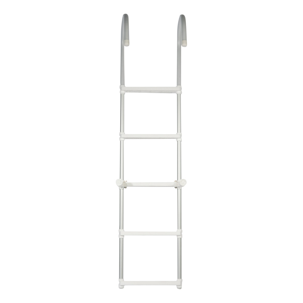 Boat Ladder Aluminium Hook Over Boarding Ladder 5 Steps Alloy Removable ...