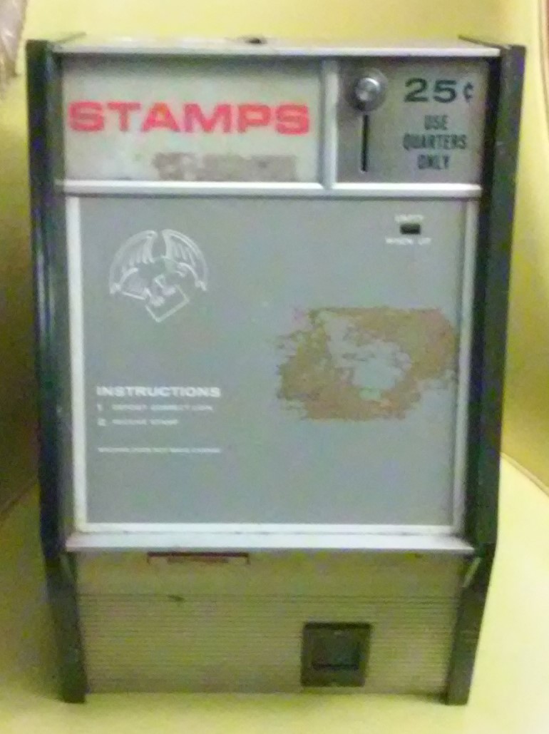 Vintage SCRIBE Electric Stamp Vending Machine | eBay