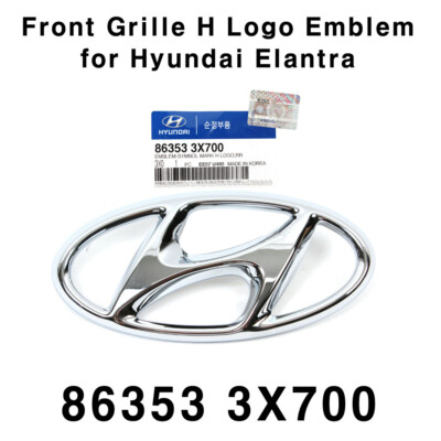NEW OEM 86353-3X700 Front Grille H Logo Emblem for Hyundai Elantra 2014 ...