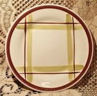 Edwin Knowles PLAID 10" Dinner Plate Designed by Virginia Hamill MCM ...