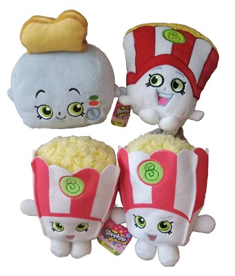 Shopkins Plush Lot Of 4 Toaster Popcorn | eBay