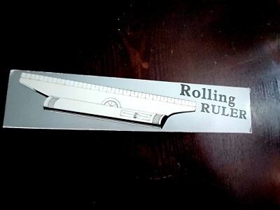 Vintage 12" Multi Function Rolling Ruler - Drafting Straight Edge ...