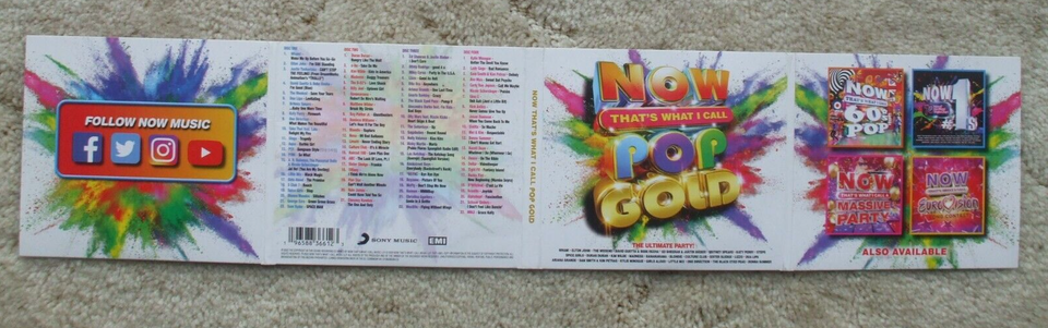 Various - Now That's What I Call Pop Gold - 4 x CD Digipak - LOW BUY IT ...